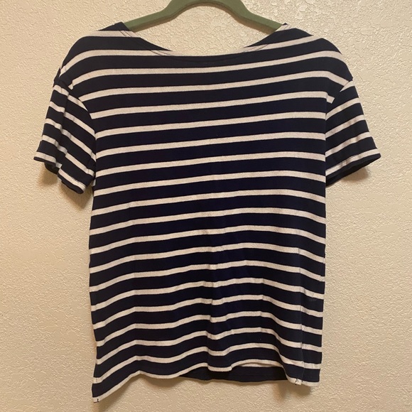 Old Navy | Tops | Simple Navy White Striped Shirt | Poshmark